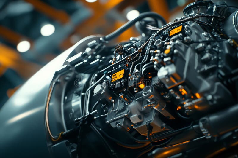 Engine Electrical System Details Stock Illustration - Illustration of ...