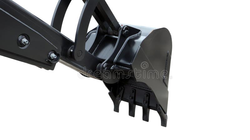 Close Up View of an Excavator Bucket Highlighting Its Sharp Teeth and ...