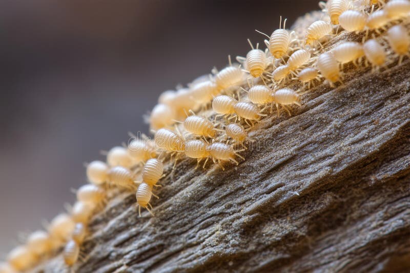 Close-up View of Extensive Termite Damage on Wooden Structure Infested ...