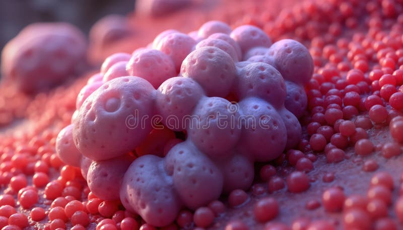 Close-up View of Fat Tissue. Adipocytes Clustered, Formed in Groups ...