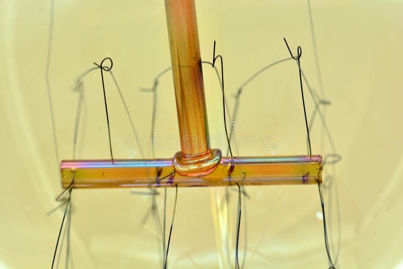 Inside an Electric Light Bulb Stock Photo - Image of vidrio, bulb ...