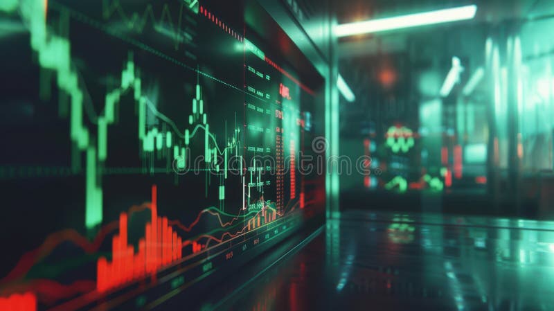 The Stock Market Graph. AI Generated Stock Photo - Image of investment ...