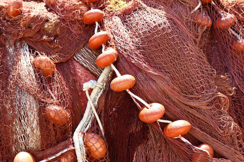 Coloured fish net stock image. Image of netting, blue - 107281235