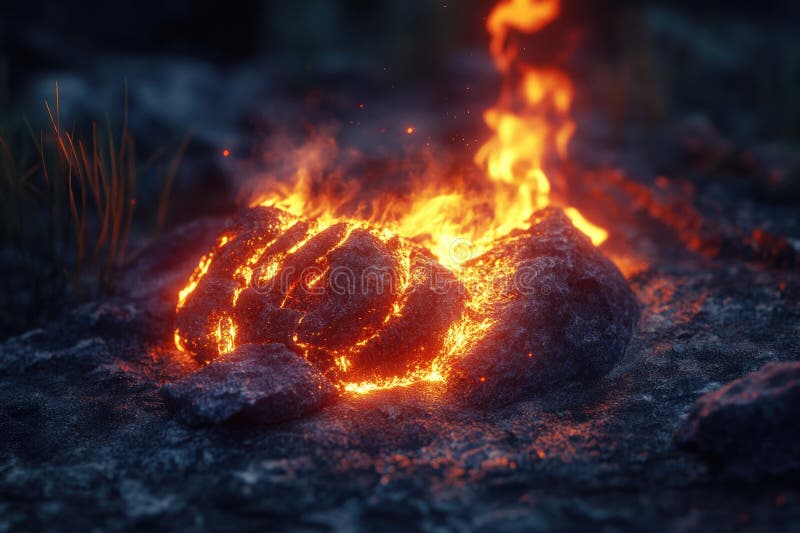 Flames,pot,burning,burning Wood,ash Stock Image - Image of home ...