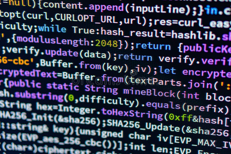 Close Up View Of A Focused Computer Screen Displaying Javascript Code
