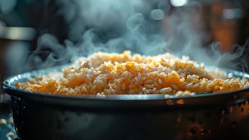 Steaming Rice in a Pot stock footage. Video of cuisine - 323039890