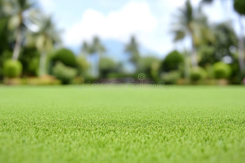 A Close-up View of Freshly Cut Green Grass in Neat Strips Stock Image ...