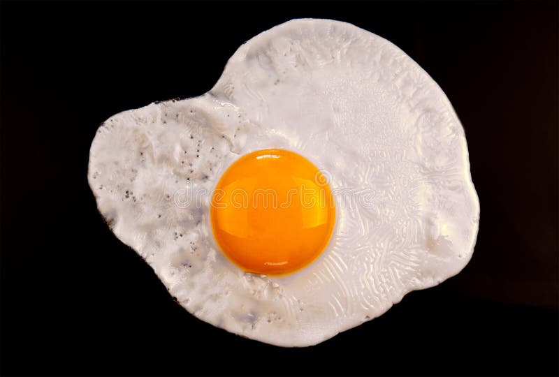 Close Up View of the Fried Egg Stock Photo - Image of cooking, close ...