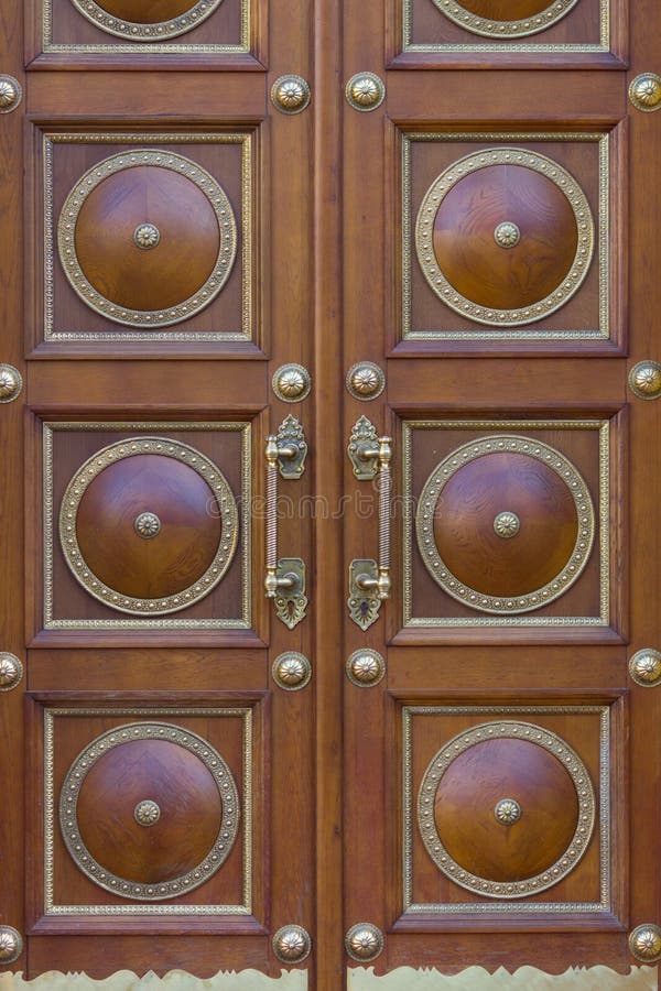 Close-Up View of a Front Door Stock Photo - Image of glossy, luxury ...