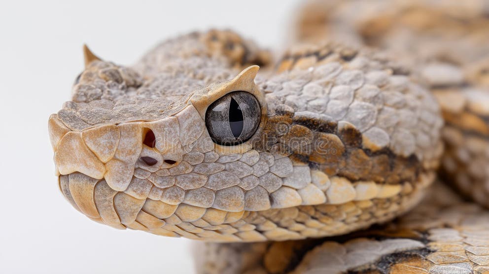 Close-up View of a Gaboon Viper Showcasing Its Distinctive Features and ...
