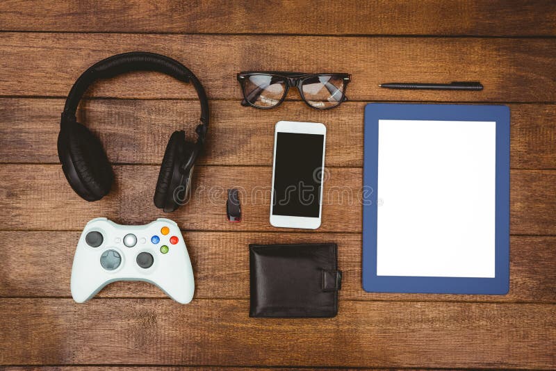 Close Up View of Geeks Stuff Stock Image - Image of controller ...