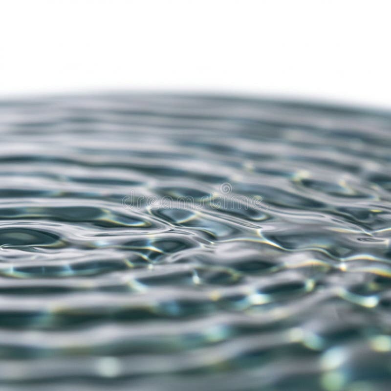 A Close-up View of Gentle Ripples on a Water Surface. the Wave Pattern ...