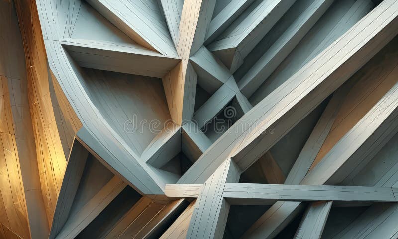 Close-up View Geometric Pattern Intersecting Lines and Angles, with ...