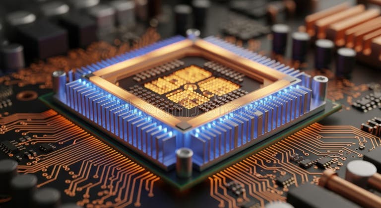 Complex Computer Motherboard Circuit Board Stock Illustrations – 7,995 ...