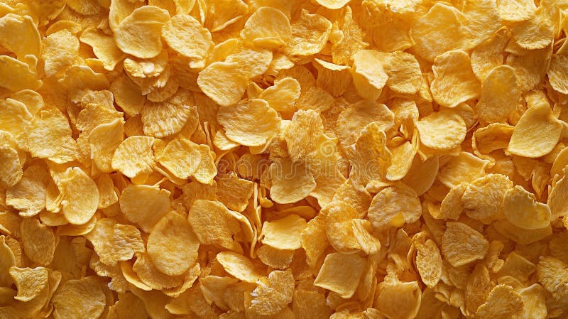 A Close-up View of Golden Potato Chips Scattered on a Flat Surface ...