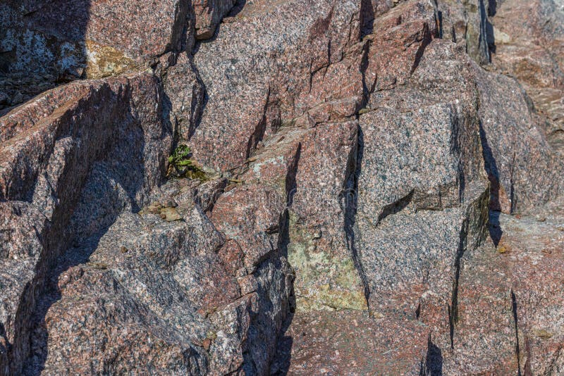 Close Up View of Granite Texture of Mountain. Stock Photo - Image of bedrock, boulder: 281343928
