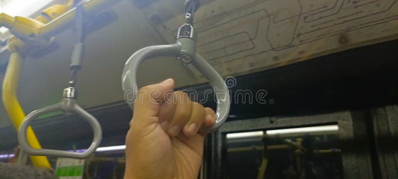 Handle Grip for Standing Passengers on Public Transportation Stock ...