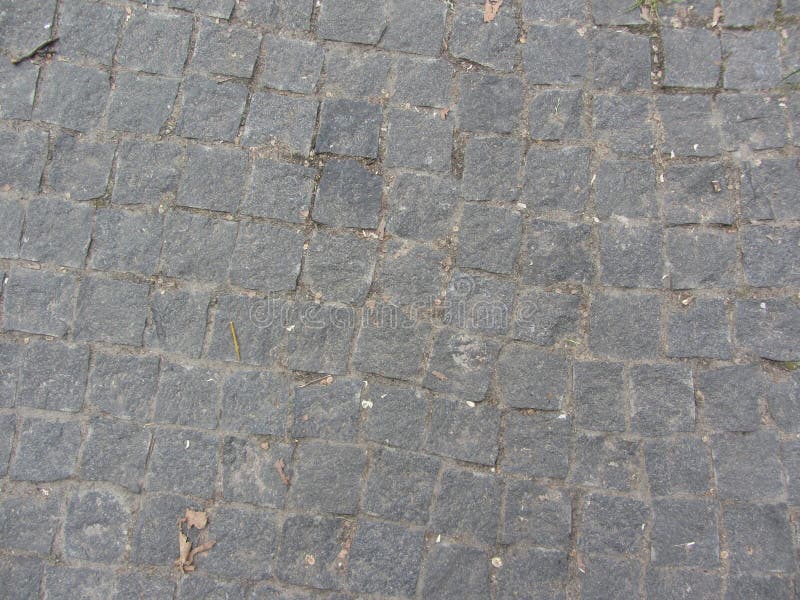 Close-up View of a Herringbone Stone Pavement, Taken from an Angle the ...