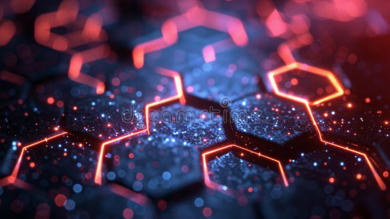 Close Up View of a Hexagonal Structure Stock Photo - Image of structure ...