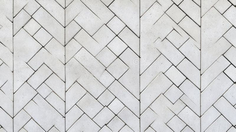 A Close-up View Highlights Grey Pavers Intricately Laid in a ...