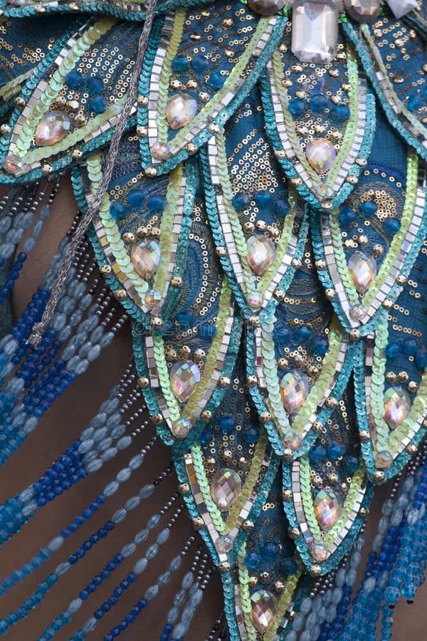 Highly Reflective Texture of Carnival Suit Stock Image - Image of ...