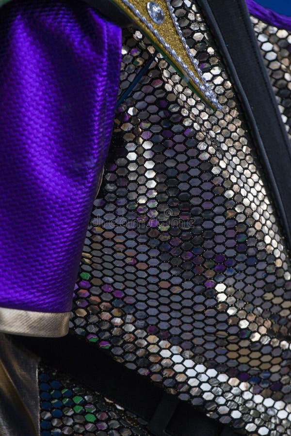 Highly Reflective Texture of Carnival Suit Stock Photo - Image of ...