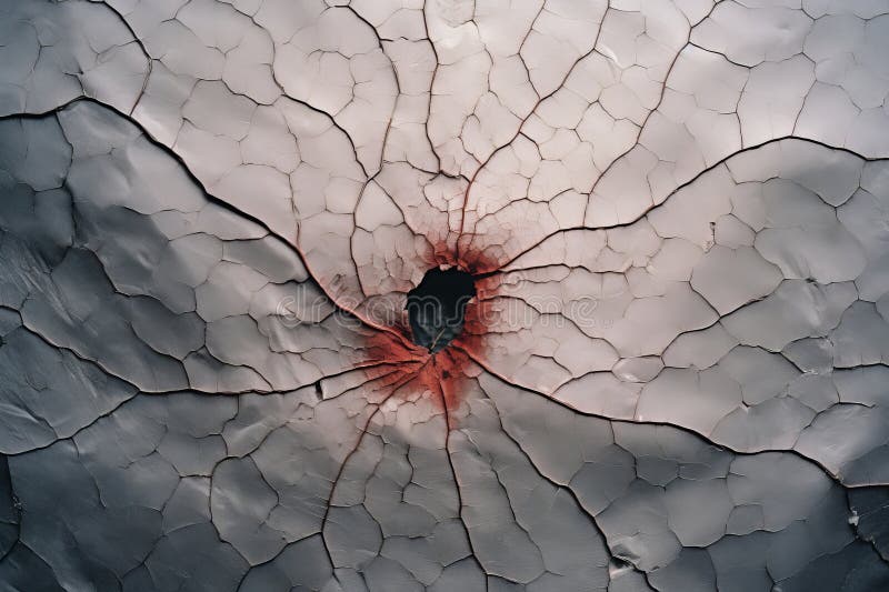 A Close Up View of a Hole in the Ground Stock Illustration ...