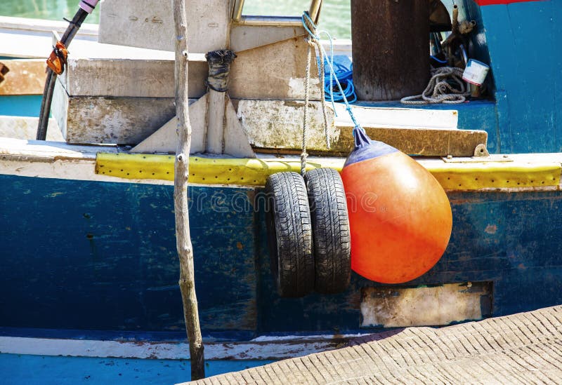 Close Up on the Hull of an Old Fishing Boat Stock Photo - Image of ...