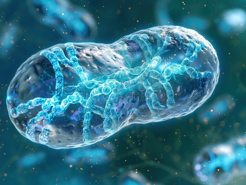 Close-Up View of Human Stem Cells Dividing Stock Illustration ...