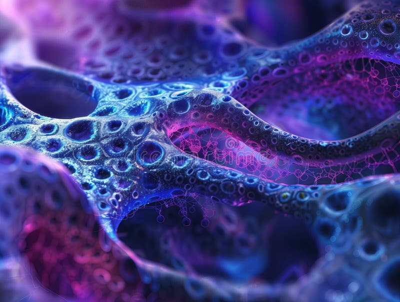 Close-Up View of Human Stem Cells Dividing Stock Illustration ...