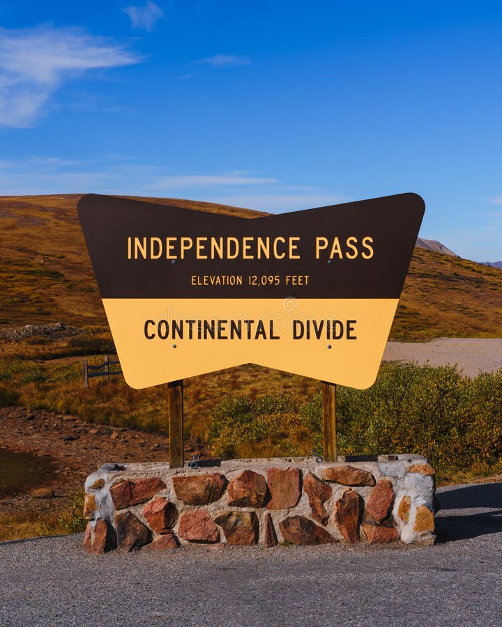 Close Up View of Independence Pass Continental Stock Photo - Image of ...