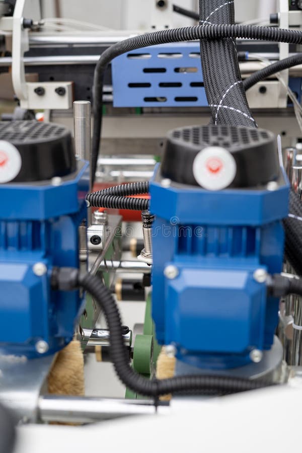 Dual Industrial Motor Setup with Wiring and Sensor Module – Factory ...