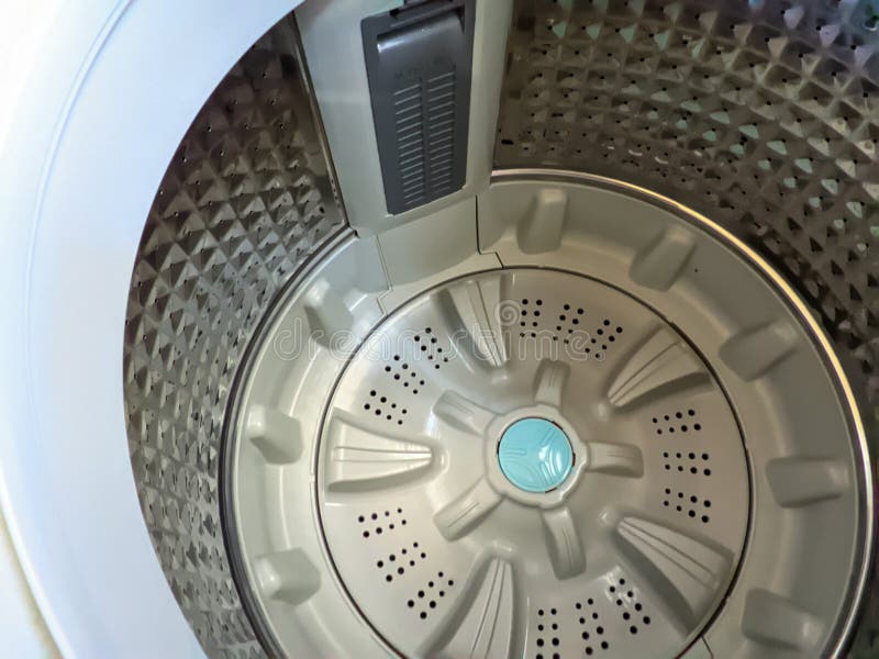 Close-up View of the Inside of a Washing Machine Stock Photo - Image of ...