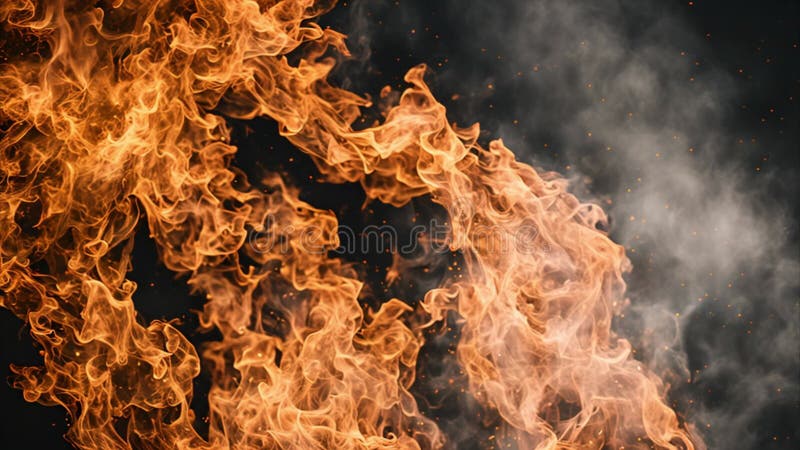 Flames and Smoke Abstract stock video. Video of burning - 347163413