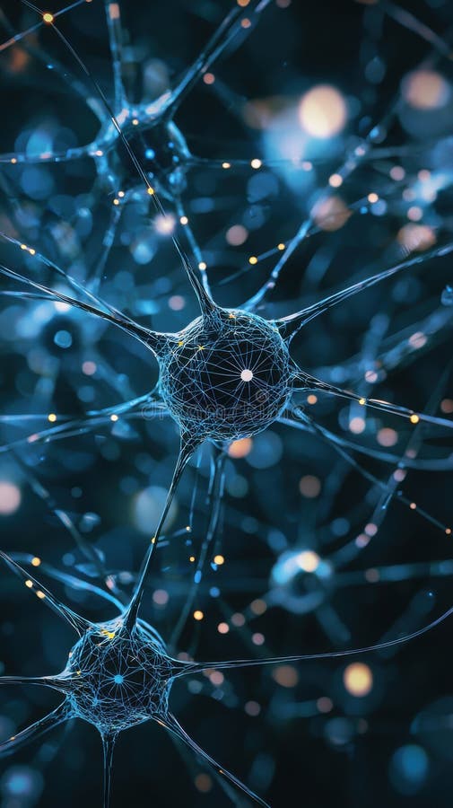 Close-up View of Interconnected Neurons in a Biological Neural Network ... Close-up View of Interconnected Neurons in a Biological Neural Network ...