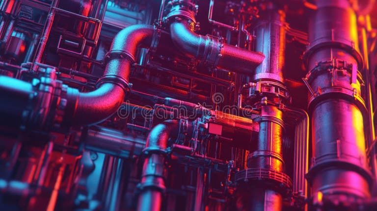 Connected Pipes stock photo. Image of linked, facility - 380188472