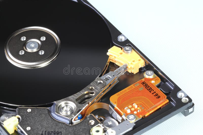 Close Up View of Internal Computer Hard Drive 2.5" SAS Stock Photo ...