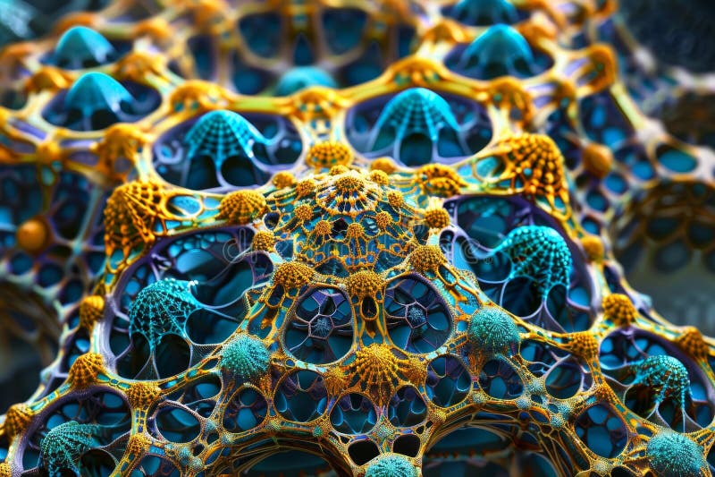 Close-up View of an Intricate Interlocking Pattern with Precise ...