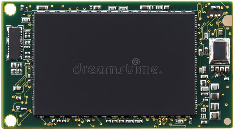 Close-Up View of Japanese Electronics Components on a Circuit Board ...