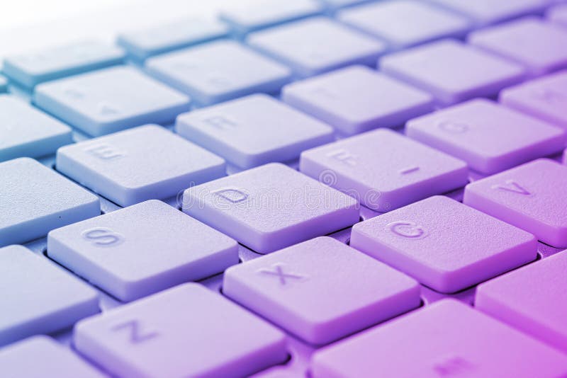 Close-up View of Keyboard of a Modern Computer Stock Image - Image of ...