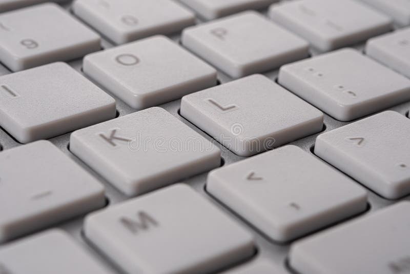 Close-up View of Keyboard of a Modern Computer Stock Photo - Image of ...
