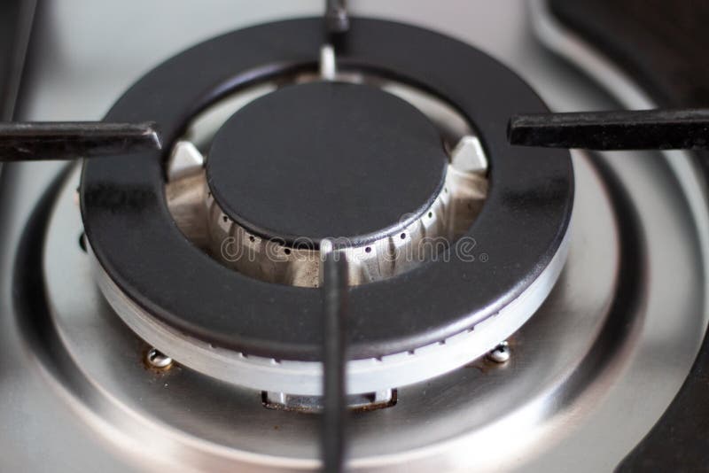 A Close-up View of the Kitchen Gas Stove Stock Photo - Image of flame ...