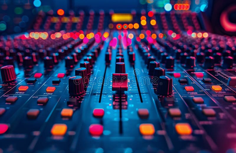 Sliders on Audio Mixing Board Stock Photo - Image of music, fader: 4734