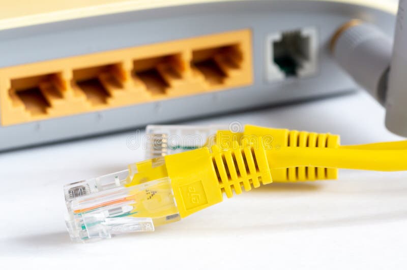 Top View of Ethernet Network Cable Roll Stock Photo - Image of computer ...