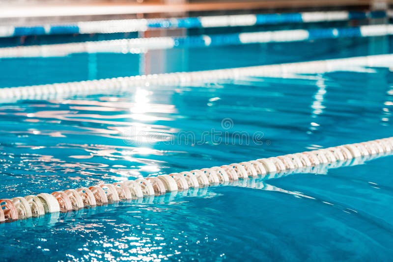Close Up View of Lanes of a Competition Stock Photo - Image of sporting ...