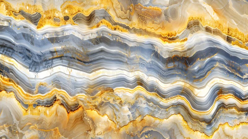 A Close-up View of Layered Agate Stone Showcasing Rich Colors and ...