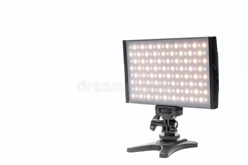 Close Up View of Led Light Portable Panel, Isolated on a White ...