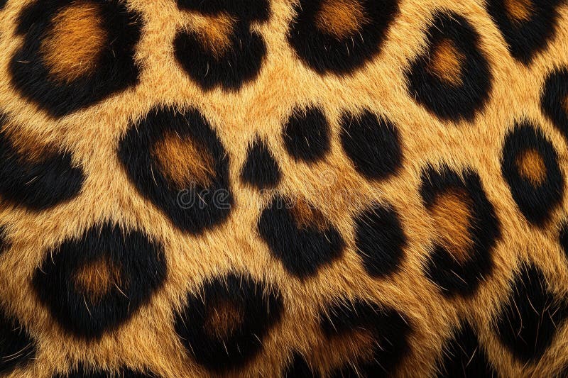 A Close-up View of Leopard Print Fabric Texture and Pattern Stock Image ...