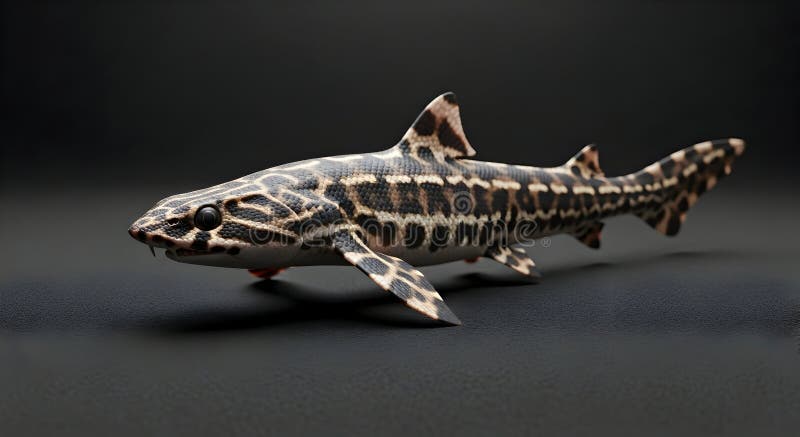 Detailed Image of a Leopard Shark with Intricate Patterns Stock ...
