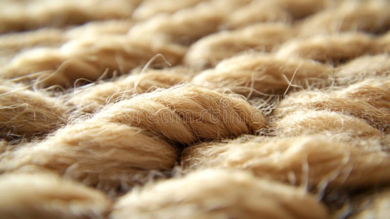 Close Up View of Light Brown Woven Rope Stock Illustration ...